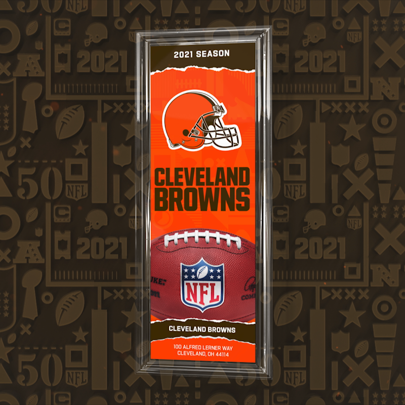Cleveland Browns 2021-22 Season | NFL Virtual Commemorative Tickets